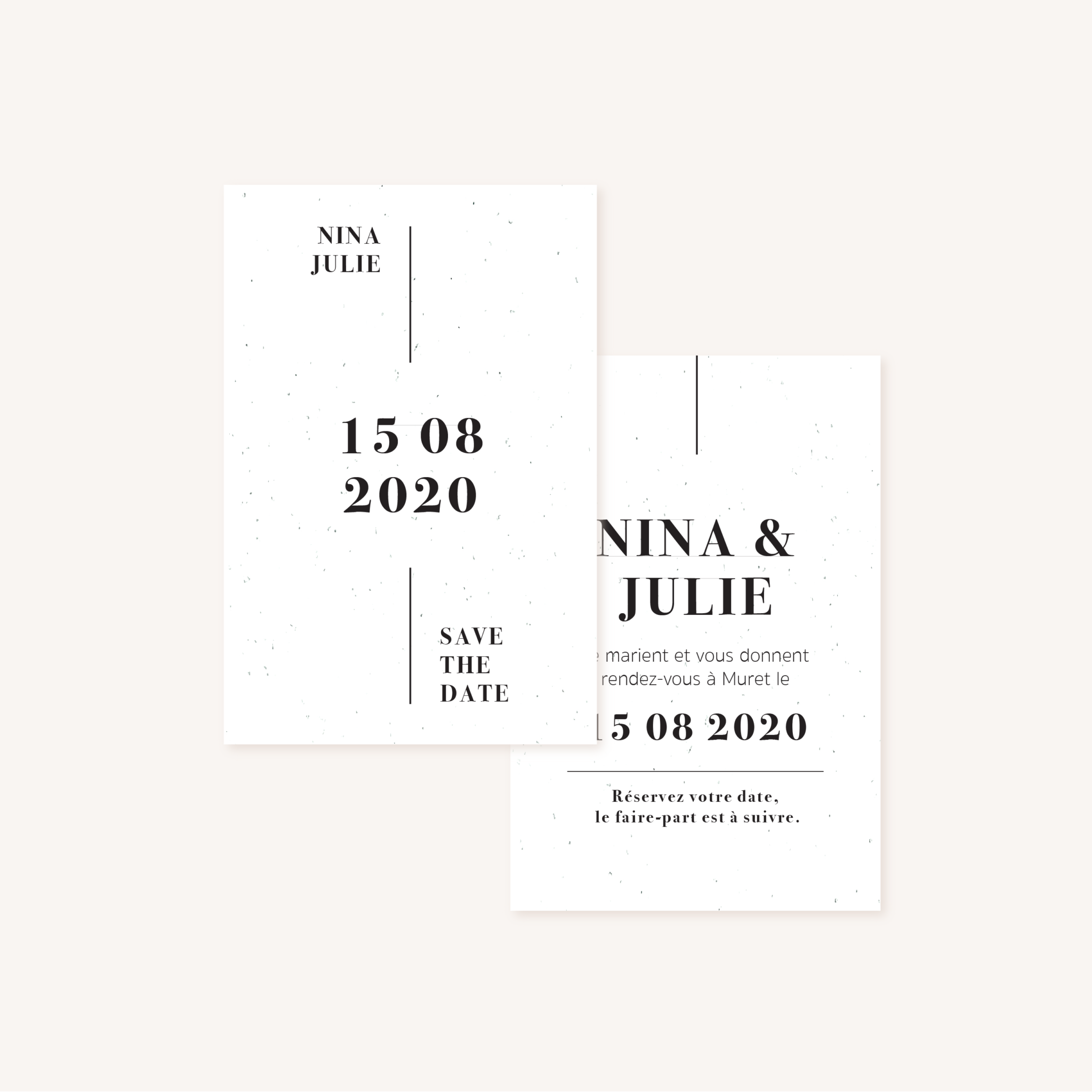 Collection mariage Épuré - Le Comptoir du Bonheur