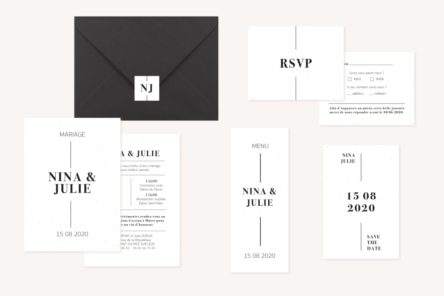 Collection mariage Épuré - Le Comptoir du Bonheur