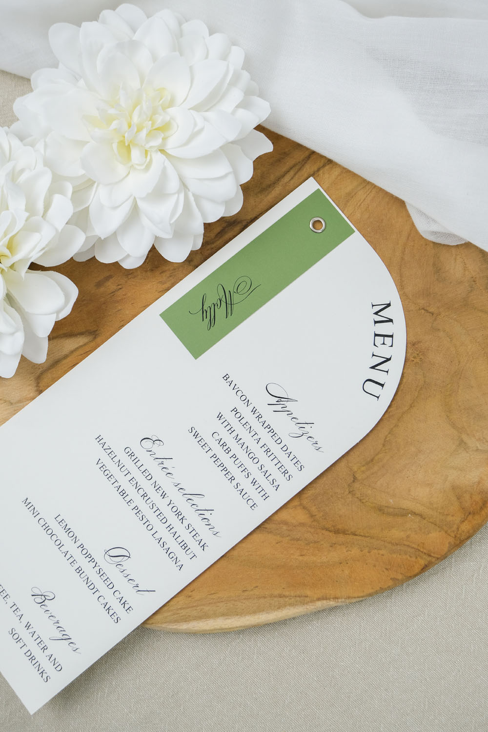 Menu marque-place arche - Le Comptoir du Bonheur