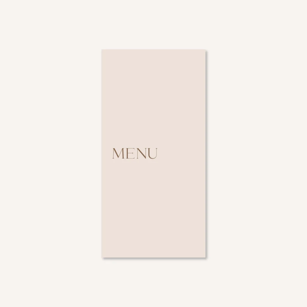 Menu individuel mariage Raffiné - Le Comptoir du Bonheur